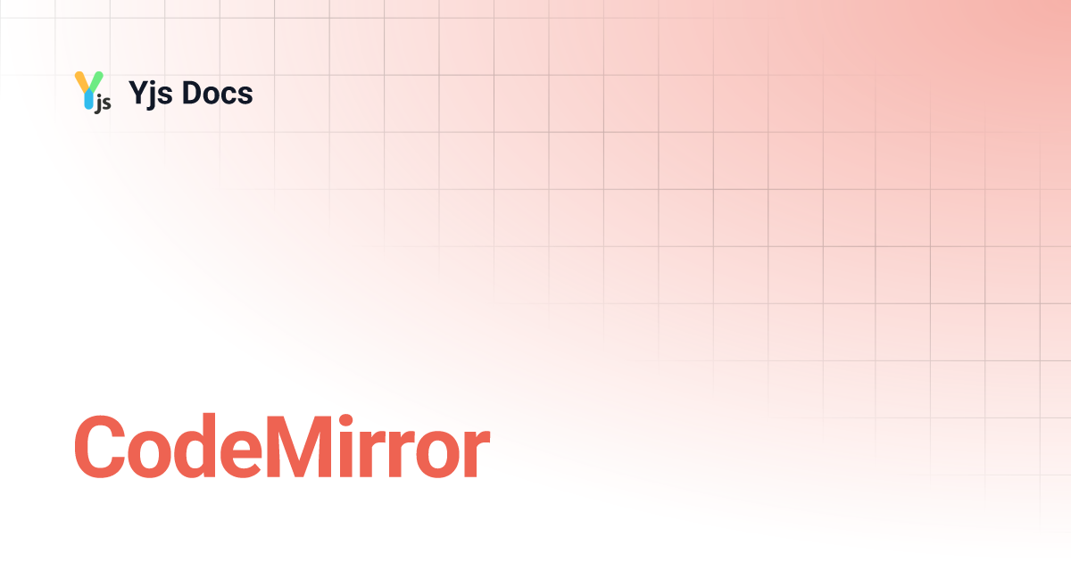 CodeMirror | Yjs Docs