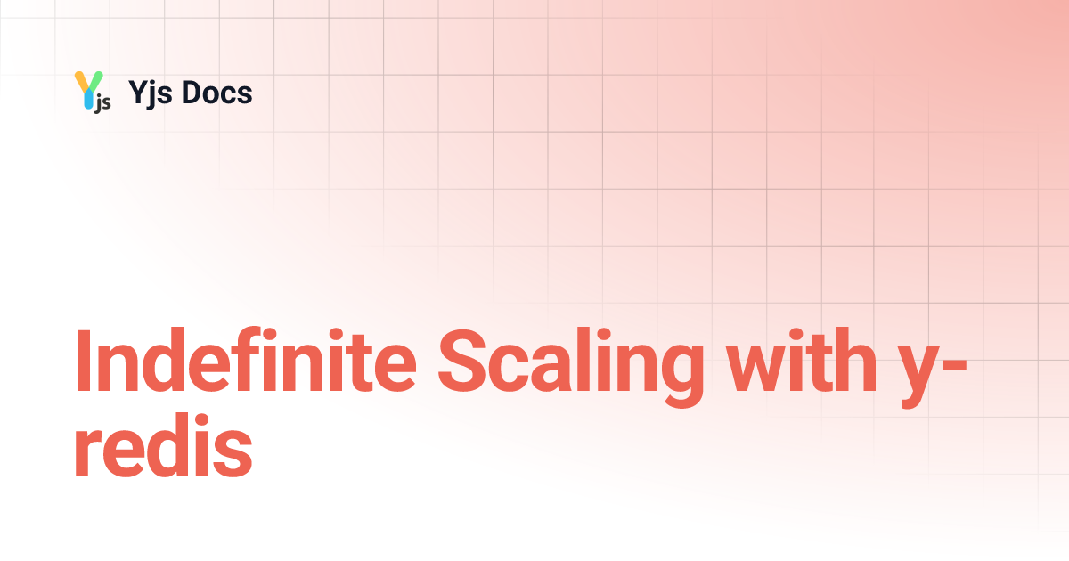 Indefinite Scaling with y-redis | Yjs Docs
